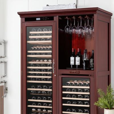 China 286 Lbs Wine Cooler Cabinet Locking Door for Temperature Control for sale