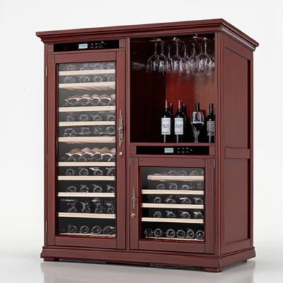 China Optimal Cooling Performance 286 Lbs Wine Cooler Cabinet with Metal Shelving and Digital Control Type for sale