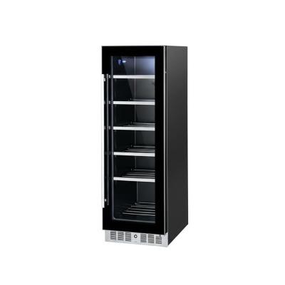 China Locking Door Hinged Wine Cooler Cabinet with Metal Shelving Material and Hinged Door Type for sale