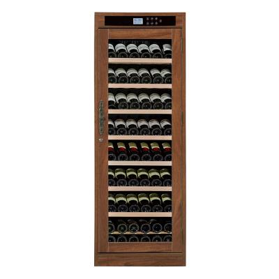 China Solid Wood Wine Cooler with Digital Touch Control LED Lighting and Less than 42 dB Noise Level for sale