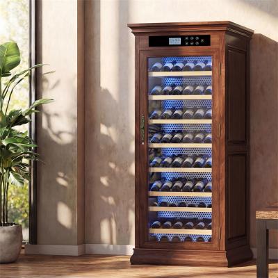China Dual Zone Wine Cooler Cabinet With Glass Door & Digital Temperature Control for sale