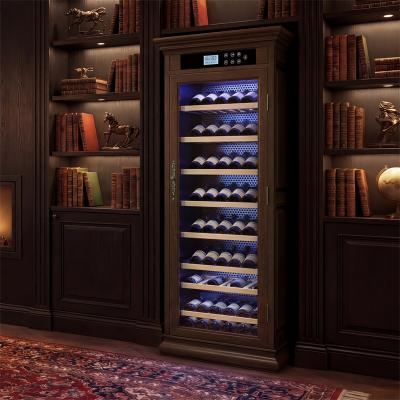 China High-Quality Wood Frame Kitchen Wine Cooler With Digital Touch Control Panel for sale