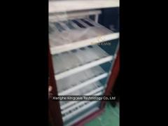 Painel de controlo digital de zona dupla Refrigerador de vinho de madeira para villas e hotéis