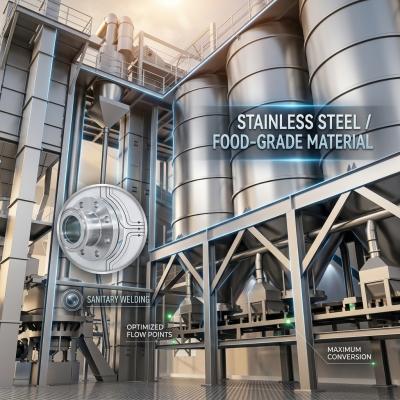 China Corn Gluten Meal Processing Equipment Line for Corn Protein Production for sale