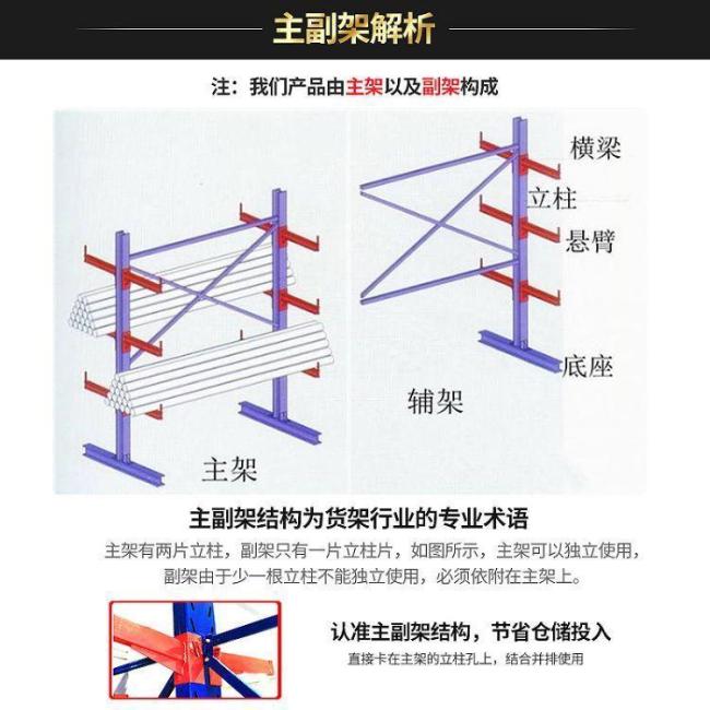 Heavy Duty Double/Single Side Cantilever Racking Warehouse Racks for Long Item
