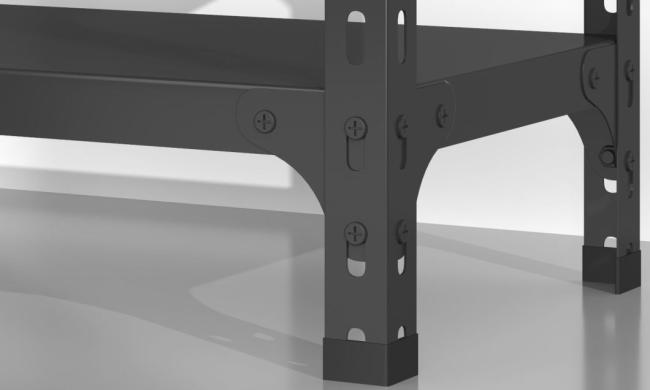 Easy Assemble Light Duty Warehouse Rack Garage Shelf
