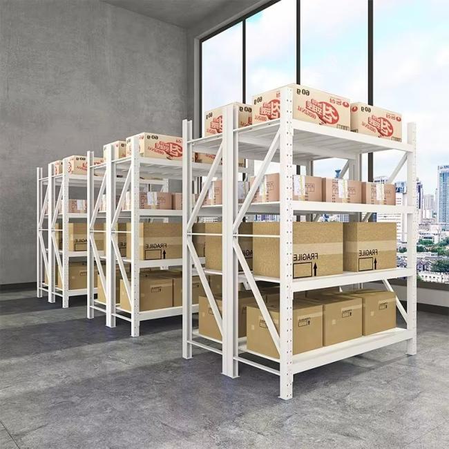 Customized Warehouse Storage Metal Light Duty Rack Garage Shelves 100kg Per Layer