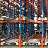China Cold Rolled Radio Shuttle Storage Rack Warehouse Racking System Customized Density for sale