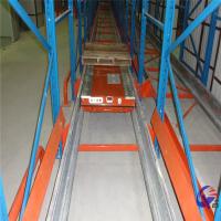 China Cold Rolled Radio Shuttle Storage Rack Warehouse Racking System Customized Density for sale