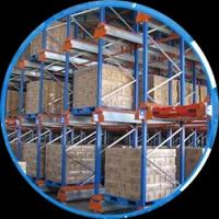 China Radio Shuttle High Density Pallet Racking System With Cold Rolled Technology for sale