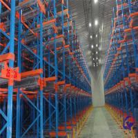 China Radio Shuttle High Density Pallet Racking System With Cold Rolled Technology for sale