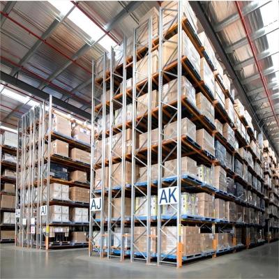 China Warehouse Pallet Racks Double Deep Pallet Racking With Adjustable Shelf Heights for sale