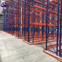 China Rack Structure Widely Used Narrow Aisle Racking System With Guide Rail for sale