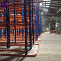 China Rack Structure Widely Used Narrow Aisle Racking System With Guide Rail for sale