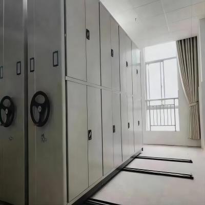 China Q235B Steel Mobile Racking System Movable Library Book Shelf Space Optimization for sale