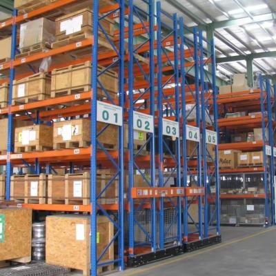 China Q235B Heavy Duty Mobile Racking System Storage Shelving For Warehouse for sale
