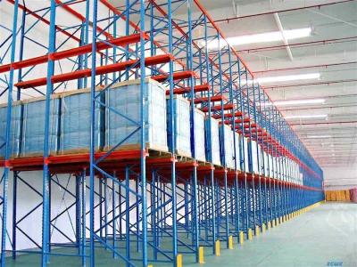 Cina 2000 kg di capacità di drive in push back pallet racking per lo stoccaggio in magazzino versatile in vendita