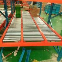 China Gravity Pallet Racking Industrial Roller Shelf And Efficiency For Warehouse Storage for sale
