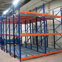 China Q235B Raw Material Gravity Pallet Racking , Gravity Flow Rack In Warehouse Customized for sale