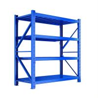 China Medium Duty Warehouse Storage Shelves Racking with Rust-Resistant Coating Height 0-5m for sale