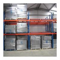 China Customized Steel Push Back Rack With Nested Carts And Slope Industrial Storage Solution for sale