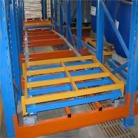 China Galvanized Heavy Duty Push Back Pallet Racking System for Warehouse Storage Structure for sale