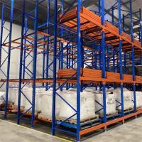 China Galvanized Heavy Duty Push Back Pallet Racking System for Warehouse Storage Structure for sale