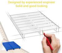 China Rectangular Torrentable Stackable Pallets For  4 Way Forklift Entry Customizable for sale