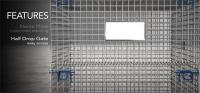 China Collapsible Stackable Storage Wire Mesh Container For Industrial Use Workshop for sale