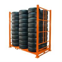 China Adjustable Height Foldable Tyre Racking System for Customizable Aircraft Tire Storage for sale