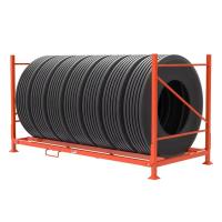 China Adjustable Height Foldable Tyre Racking System for Customizable Aircraft Tire Storage for sale