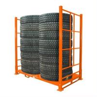China Adjustable Height Foldable Tyre Racking System for Customizable Aircraft Tire Storage for sale