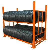 China Adjustable Height Foldable Tyre Racking System for Customizable Aircraft Tire Storage for sale
