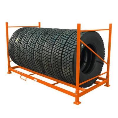 Cina 1500kg Capacity Vertical Stackable Folding Tire Racks For Adjustable Mobility In Tire in vendita