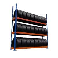 China Stackable Heavy Truck Tire Pallet Racking Motorcycle Spare Tyre Rack With QF-stack Design for sale