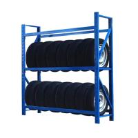 China Stackable Heavy Truck Tire Pallet Racking Motorcycle Spare Tyre Rack With QF-stack Design for sale