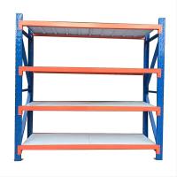 China Long Span Warehouse Rack With Adjustable Height And Powder Coated Surface Structure Rack for sale