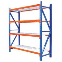 China Medium Duty Shelving For Adjustable 4 Layer Long Span Rack System In Garage Storage for sale