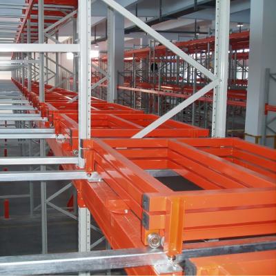 Cina Sistema di scaffalatura a spinta personalizzato per imballaggi pesanti Peso lordo 60.000 kg in vendita
