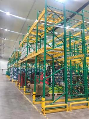 Cina Q235B Raw Material Heavy Duty Push Back Pallet Racking System For Warehouse Storage in vendita