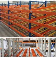 China Q235B Material Fluent Racking Carton Flow Racking System Type With Roller Beds Fifo for sale