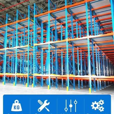 Cina Q235B Raw Material Customized ISO/CE Certified Heavy Duty Pallet Flow Racking System in vendita