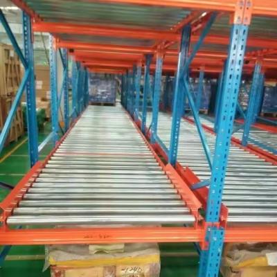 Cina Warehouse Storage Customized Pallet Flow Racking And Roller Tracks Solutions in vendita
