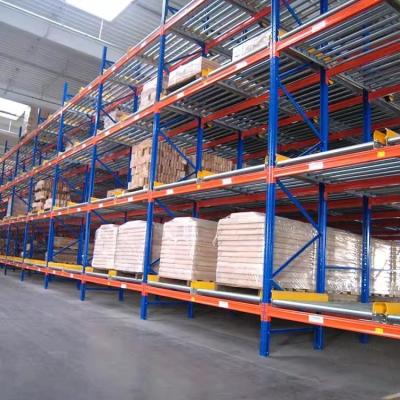 Cina Warehouse Storage Customized Pallet Flow Racking And Roller Tracks Solutions in vendita