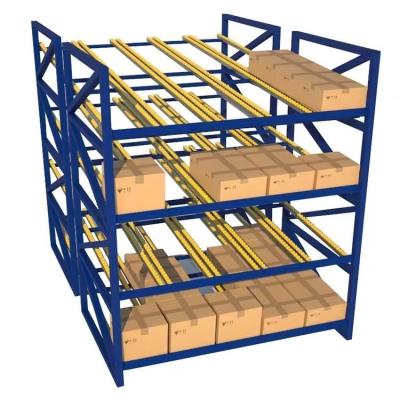 Cina Height 5-15m QF-Gravity Pallet Rack For Smooth Fluent Strips in vendita