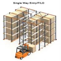 China Heavy Duty Selective Pallet Racking System Rack Structure With 2000 Pallet Shuttle for sale