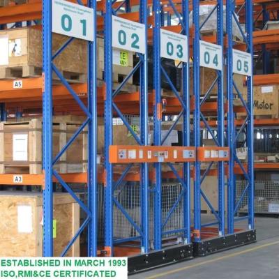 Cina Warehouse Vertical Storage System Height 5-15m for Mobile Pallet Racking Development in vendita