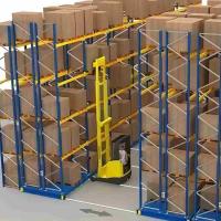 China High Space Utilization Guide Rail Electric Mobile Rack Storage System for Pallet Racking for sale
