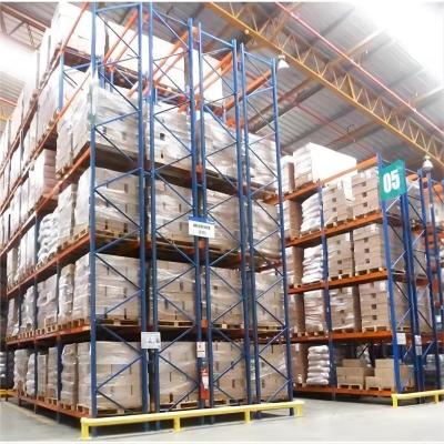 China 5-15m Height Multi-Functional Double Deep Pallet Racking Shelving Rack Structure Te koop