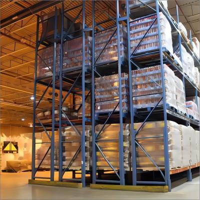 China Mechanical Heavy Duty Pallet Racking Shelves For Fixed Mobility And Double Deep Storage Te koop